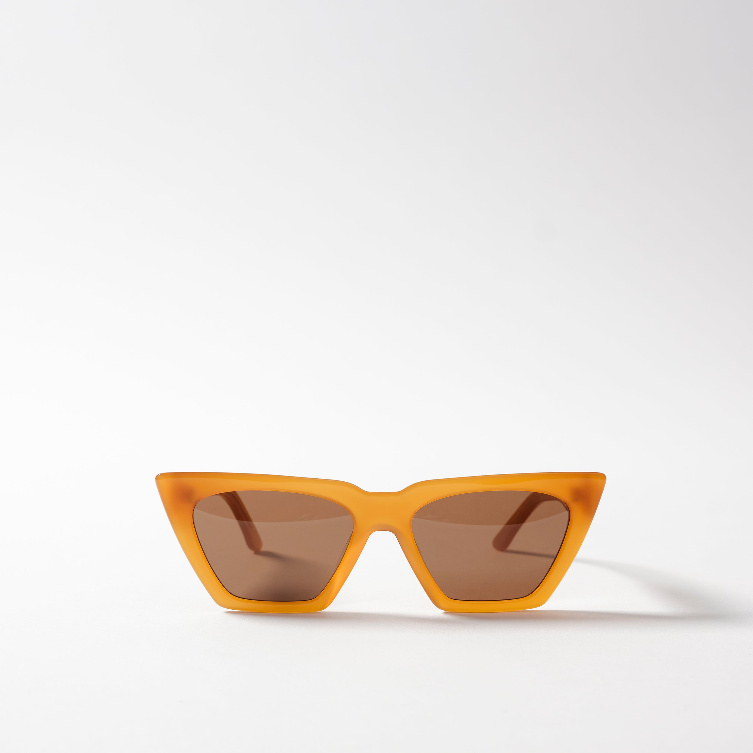 Carla Colour Modan Sunglasses in Amber Orange – LINDQUIST